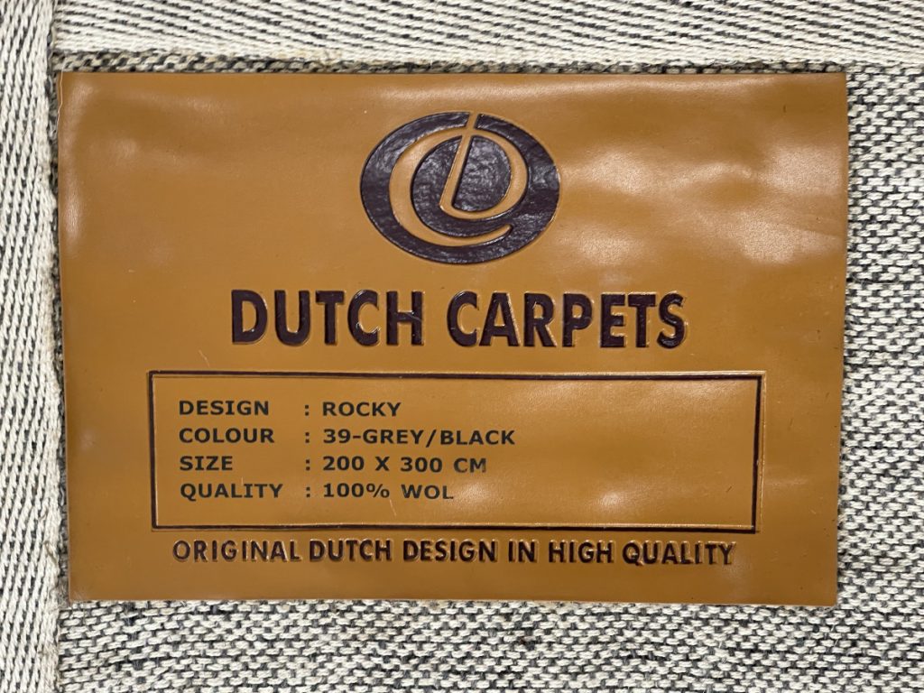 Dutch Carpets Rocky wit en zwart - TheReSales